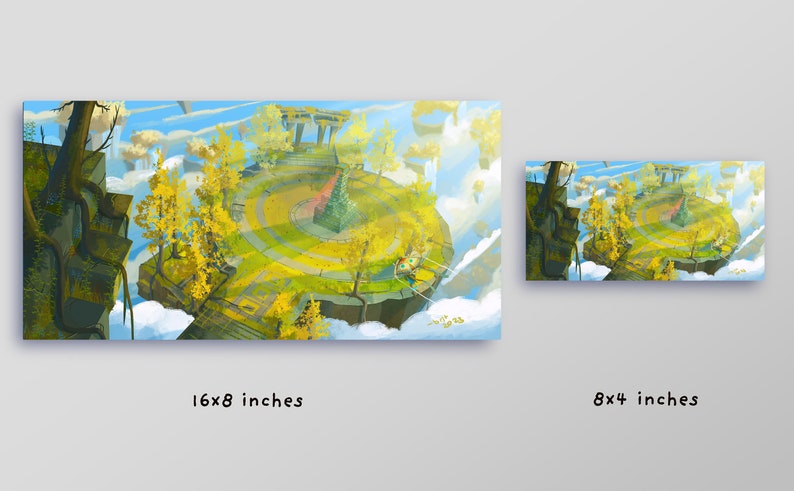 Legend of Zelda: TOTK Fan Art Print L Landscape Wall Art - Etsy Canada