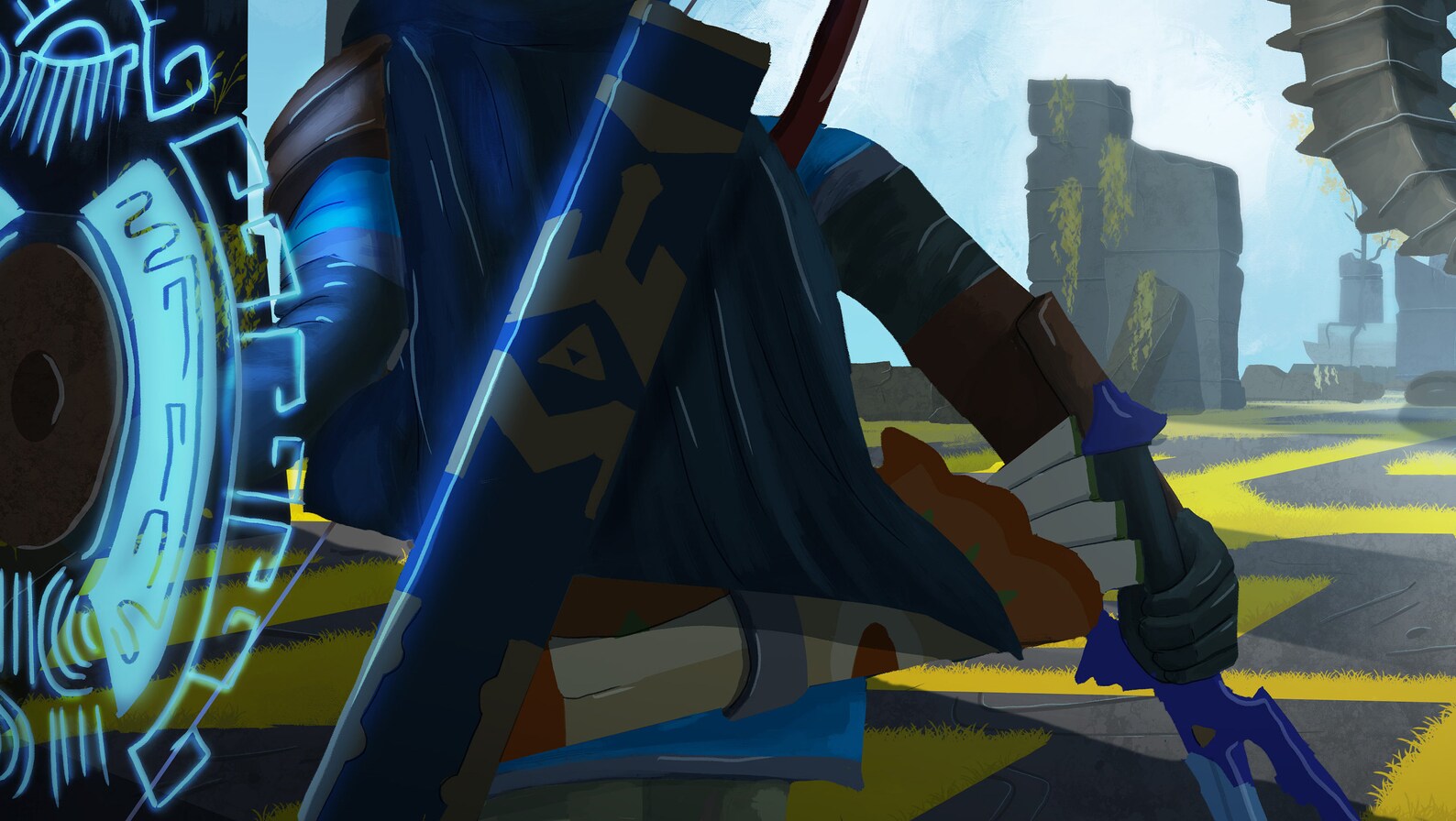 Legend of Zelda: TOTK Gleeok Battle Fan Art L Landscape Wall Art - Etsy