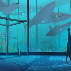 Shark Tank Desktop Wallpaper L Printable Landscape Wall Art *instant ...
