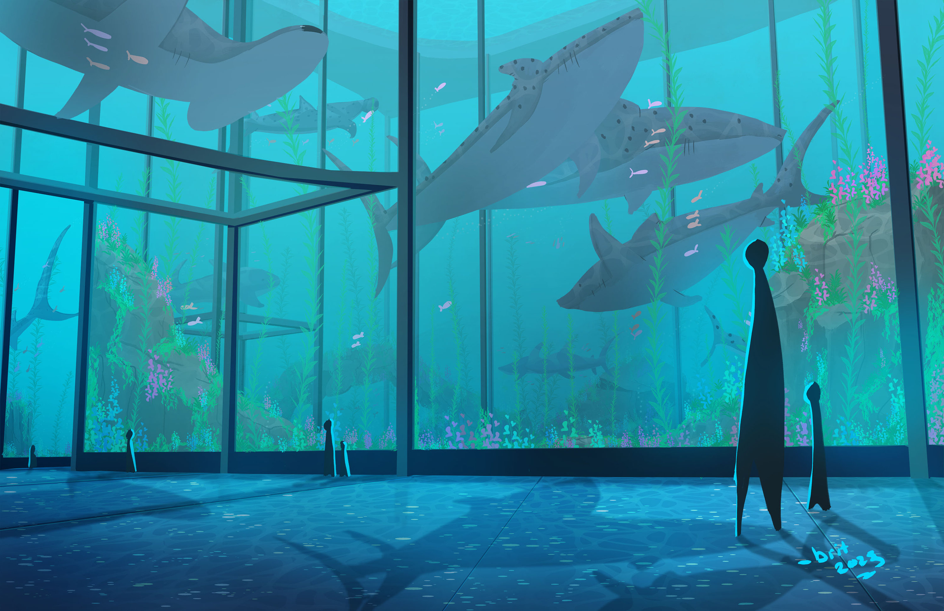 Shark Tank Desktop Wallpaper L Printable Landscape Wall Art *instant ...