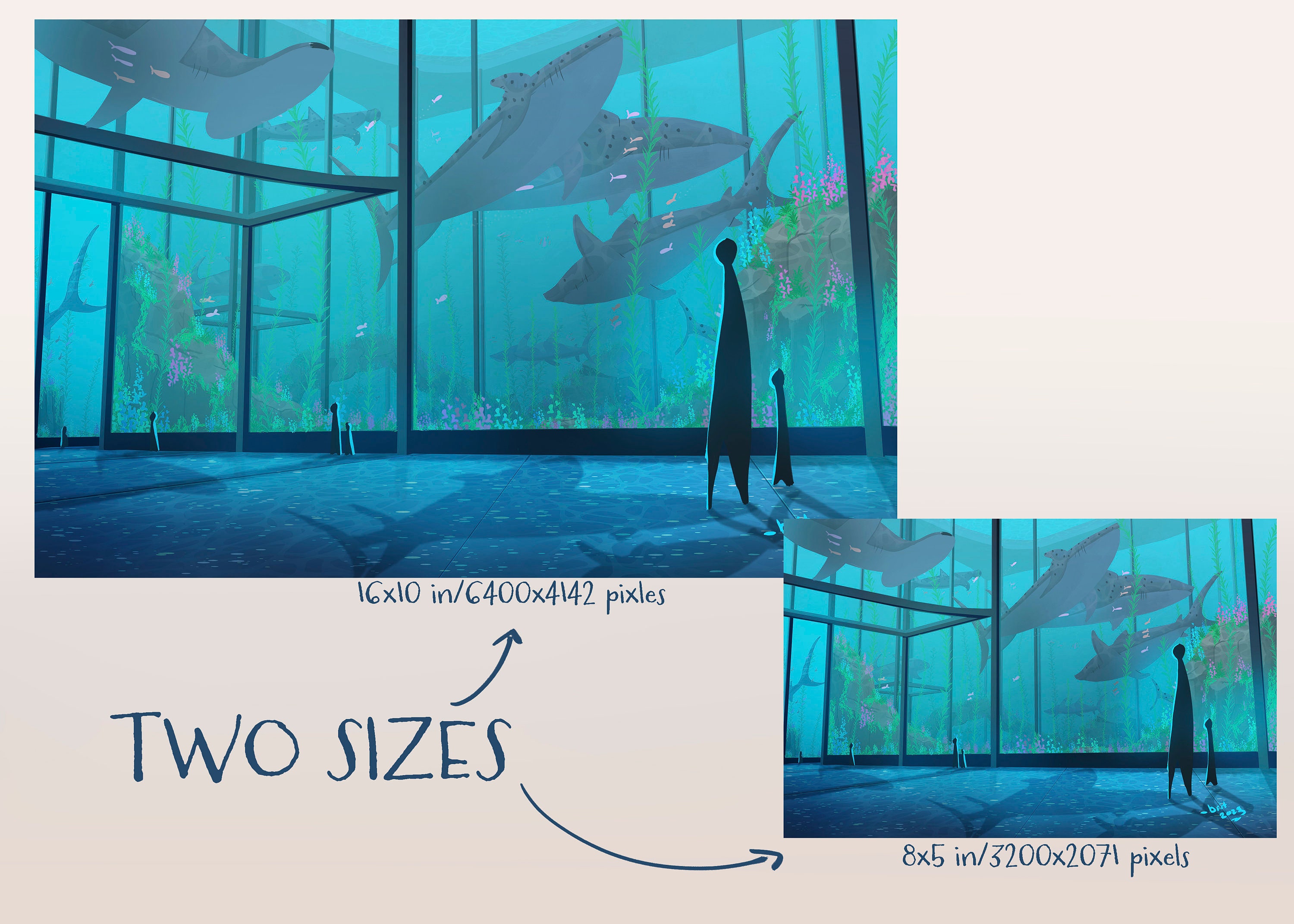 Shark Tank Desktop Wallpaper L Printable Landscape Wall Art *instant ...