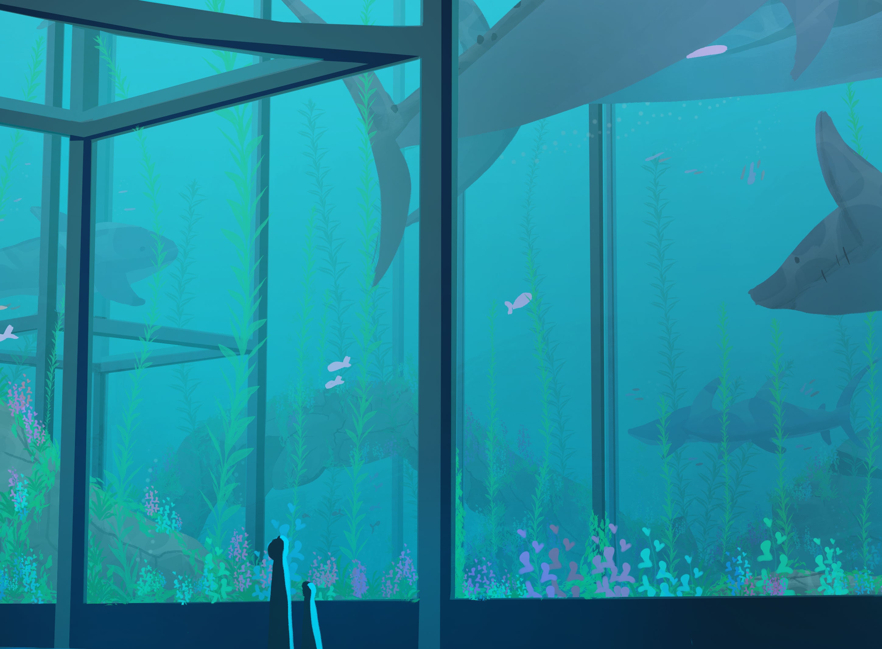 Shark Tank Desktop Wallpaper L Printable Landscape Wall Art *instant ...