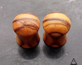 Organic wooden plugs tunnels teardrops and jewelry. by WeUseWood