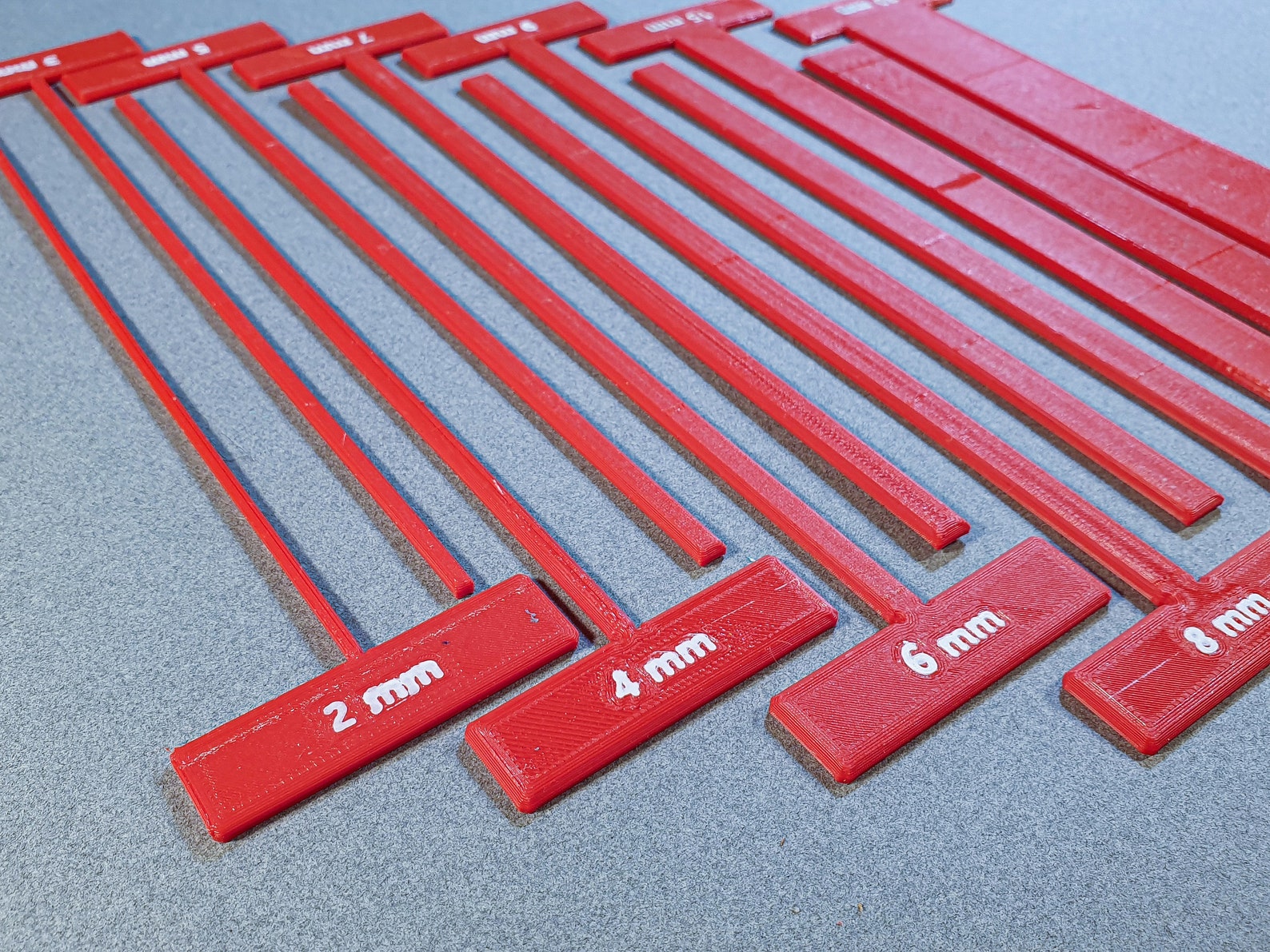 Set of Thin T-spacers metric Gauges/straightedges for | Etsy