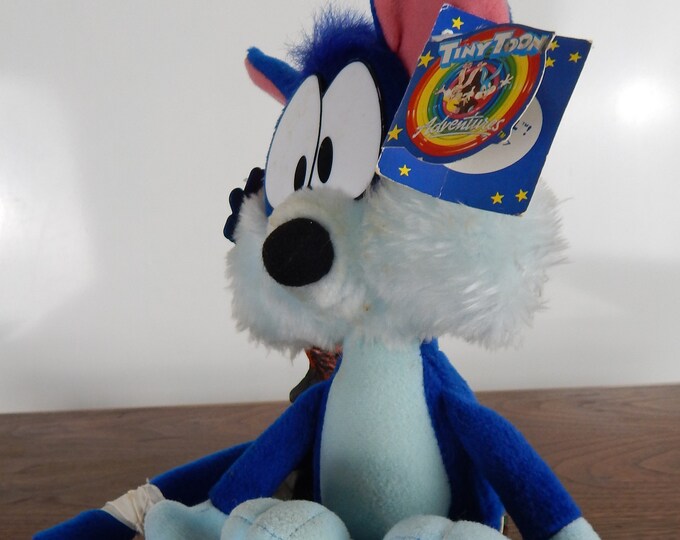 Vintage 1990 "tiny Toons" Furrball Plush Stuffed Toy Cat With Tags by ...