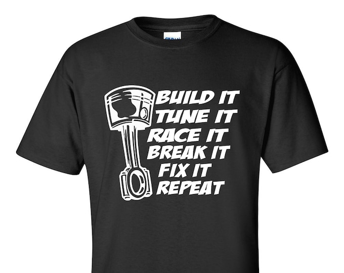 Drag Racing Shirt, Racing Shirt, Race Car Shirt, Build It Tune It Race ...