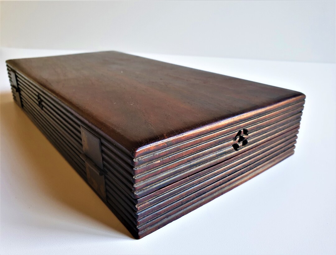 Chinese Red Oak Cigar Box Cigarette Box Hinged Lid Wooden - Etsy