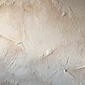 Large Plaster Texture Neutral Painting on Canvas Wall Art Minimalist ...