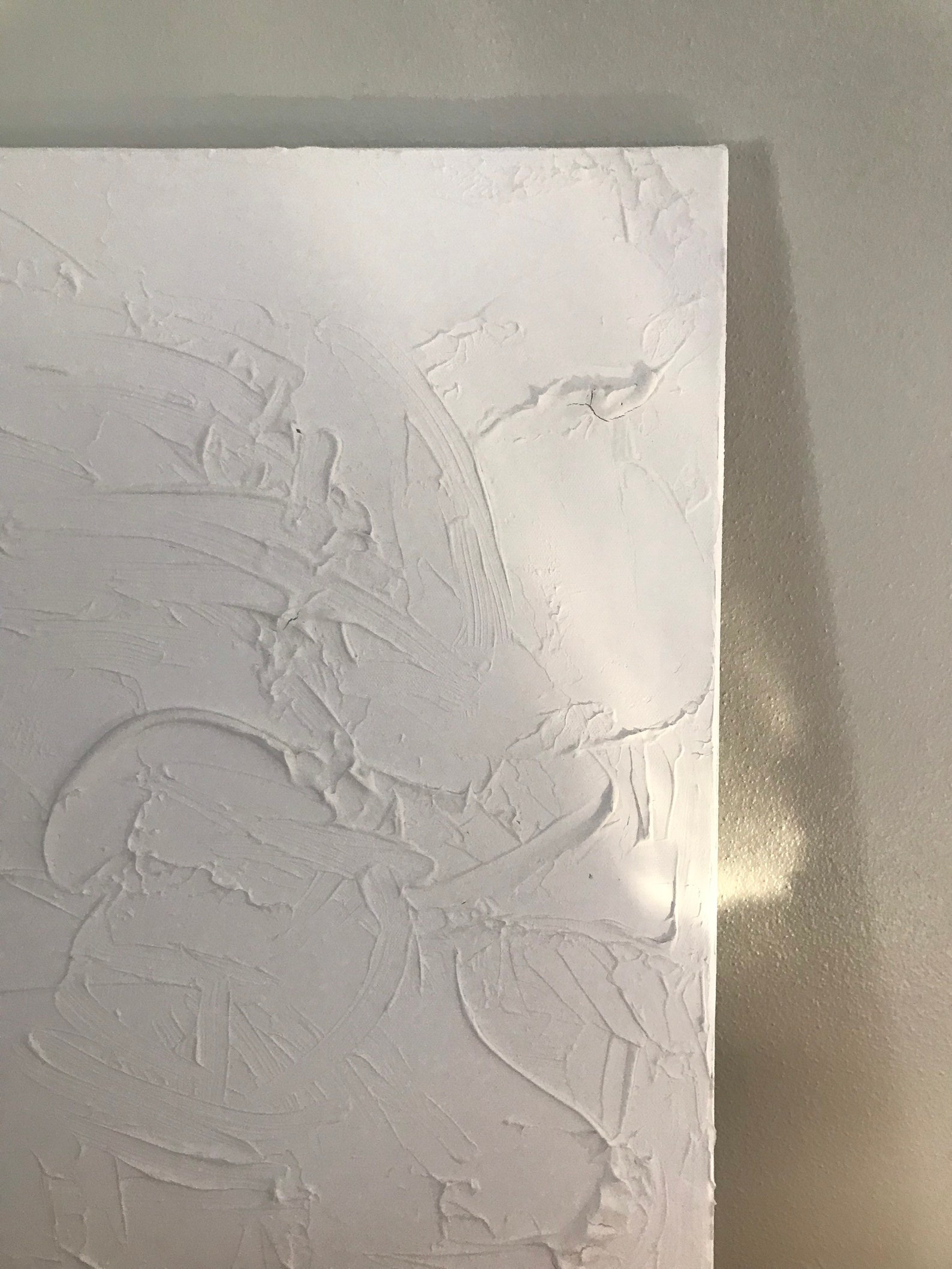 Texture Wall Art 3D White Texture Painting Minimalist Neutral - Etsy