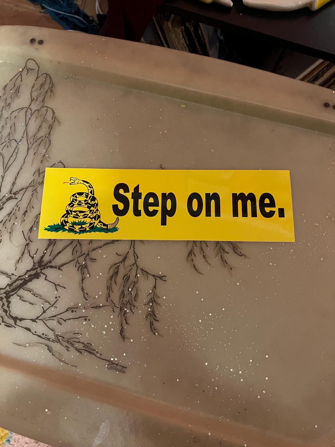 Step on Me/dont Tread on Me Bumper Sticker - Etsy
