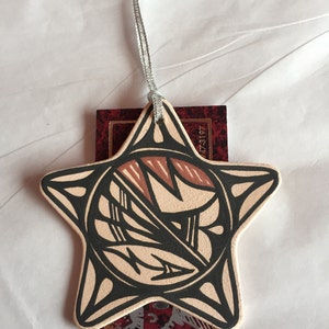 Handpainted Native American Clay Christmas Star Ornaments navajo - Etsy