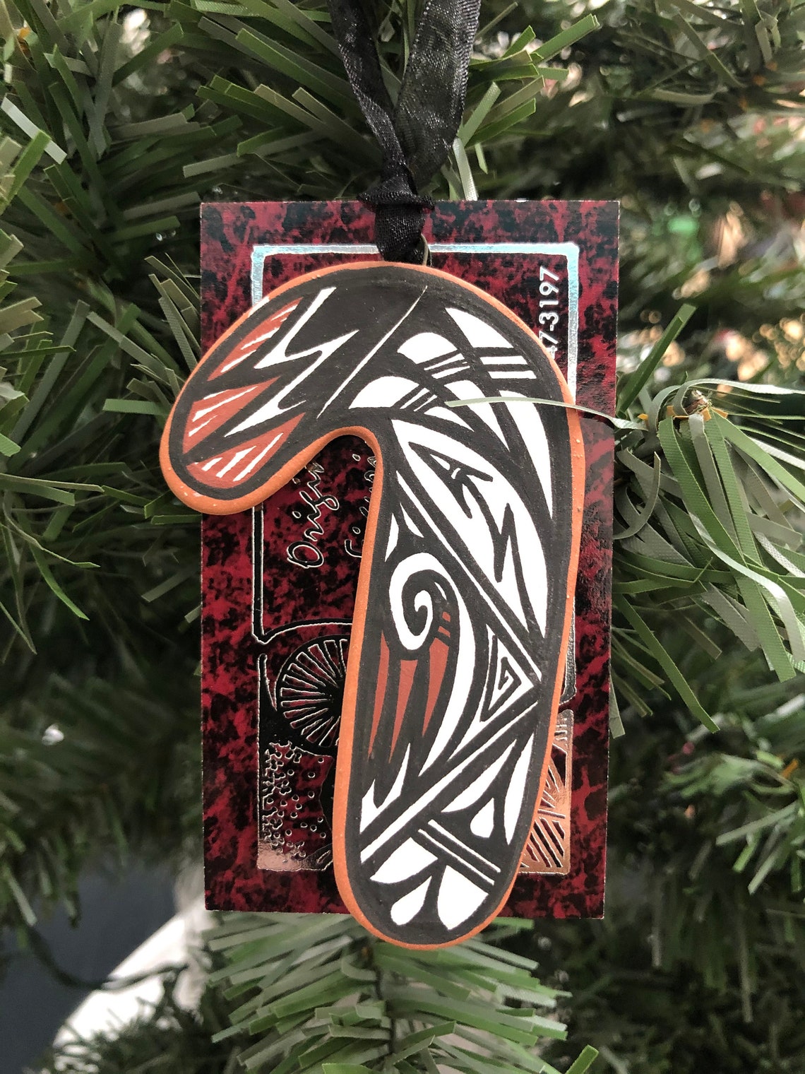 Hand Painted Native American Navajo Candy Cane Christmas - Etsy