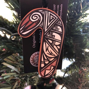 Hand Painted Native American, Navajo Candy Cane Christmas Ornament - Etsy