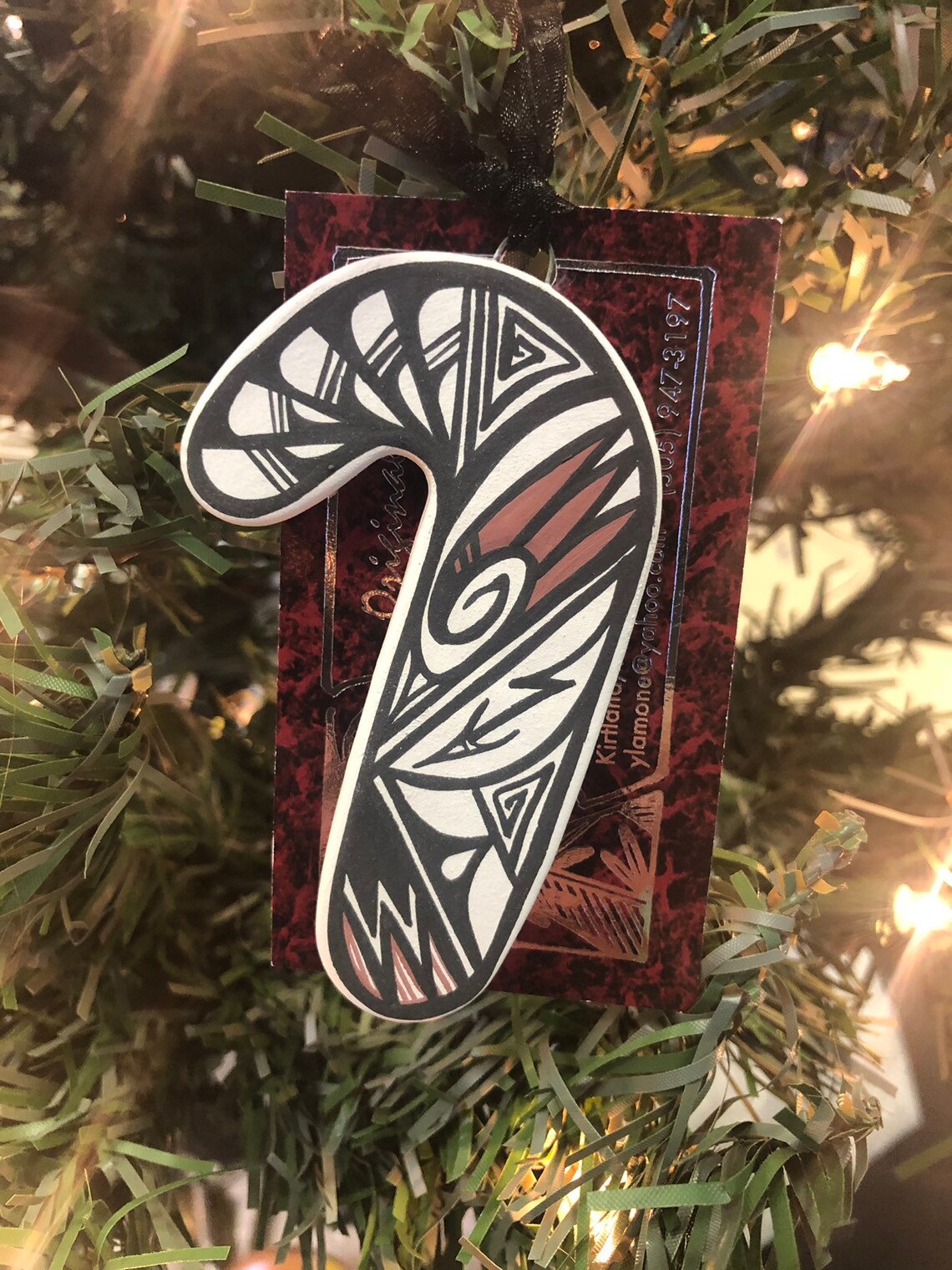 Hand Painted Native American Navajo Candy Cane Christmas - Etsy
