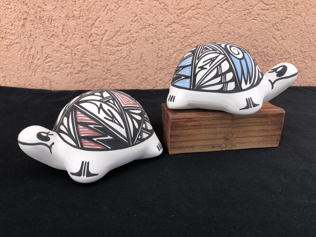 Hand Painted Native American, Navajo Ceramic Turtle - Etsy