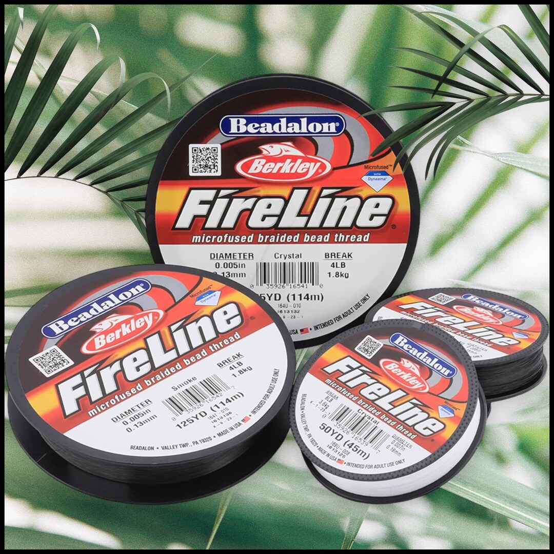 Fireline Beading Thread: Smoke & Crystal, 4lb-10lb Spools - Etsy