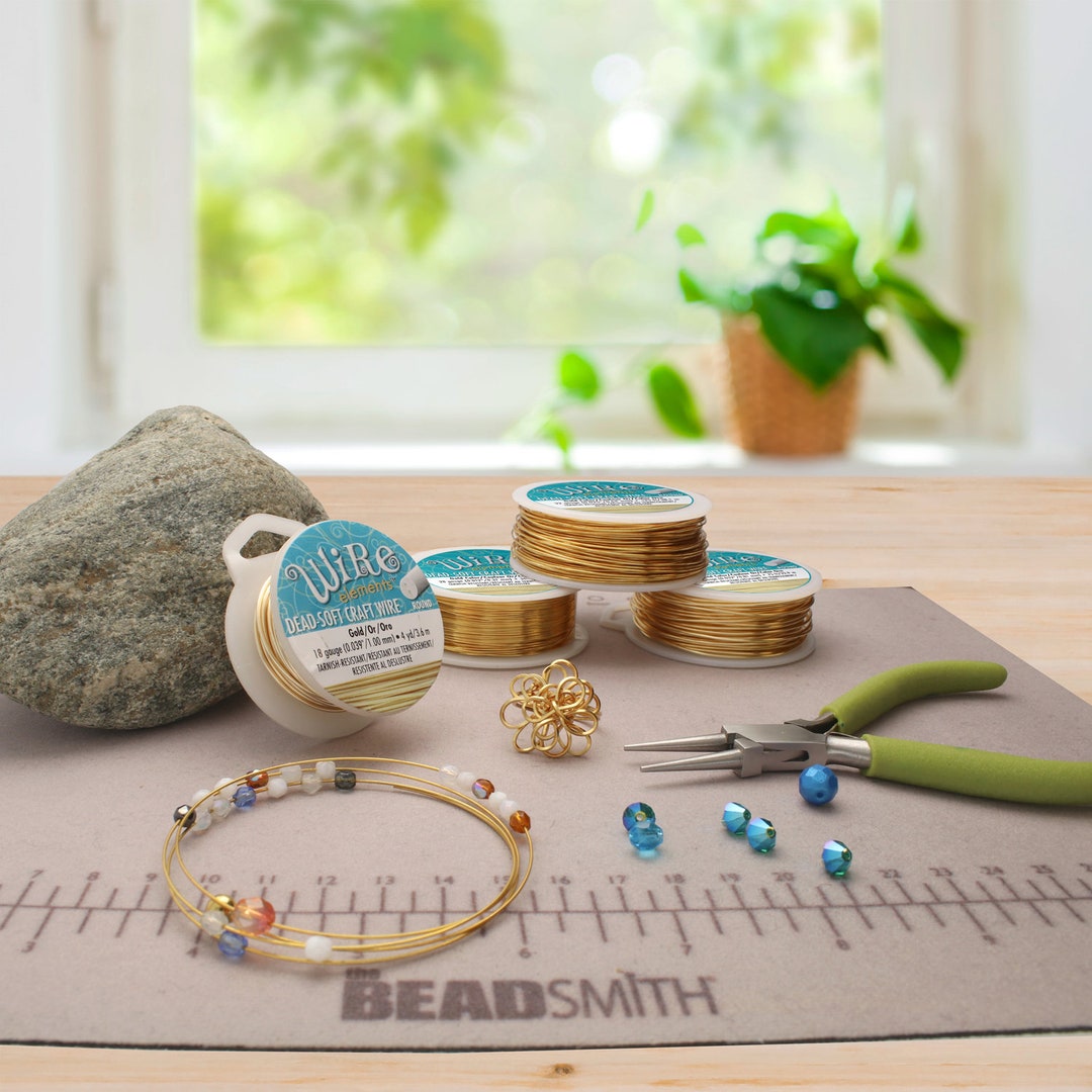 20 Gauge Gold Color Wire Elements Beadsmith Craft Wire 75 Ft - Etsy