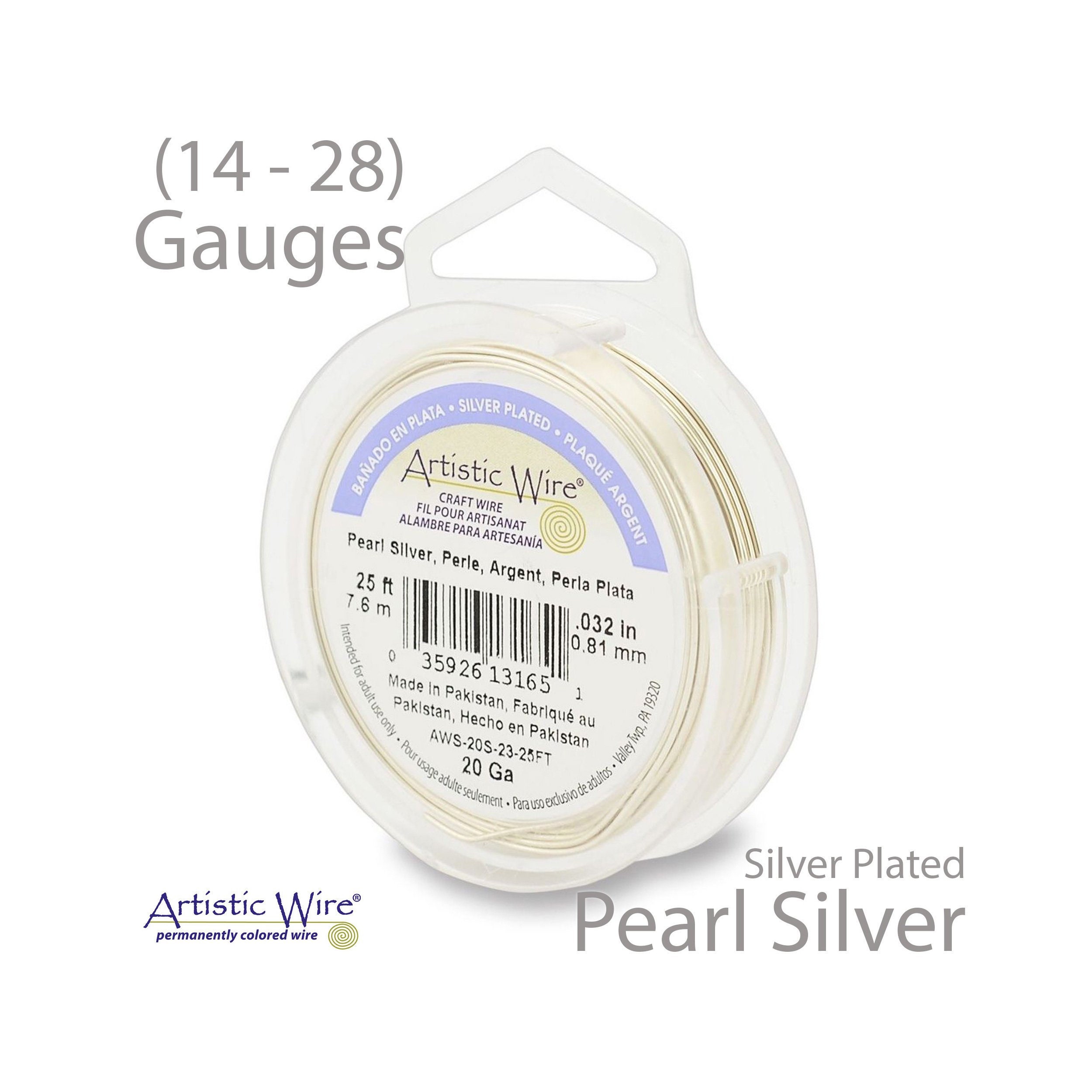 Pearl Silver Artistic Wire: Tarnish-resistant Jewelry Making, Wire ...