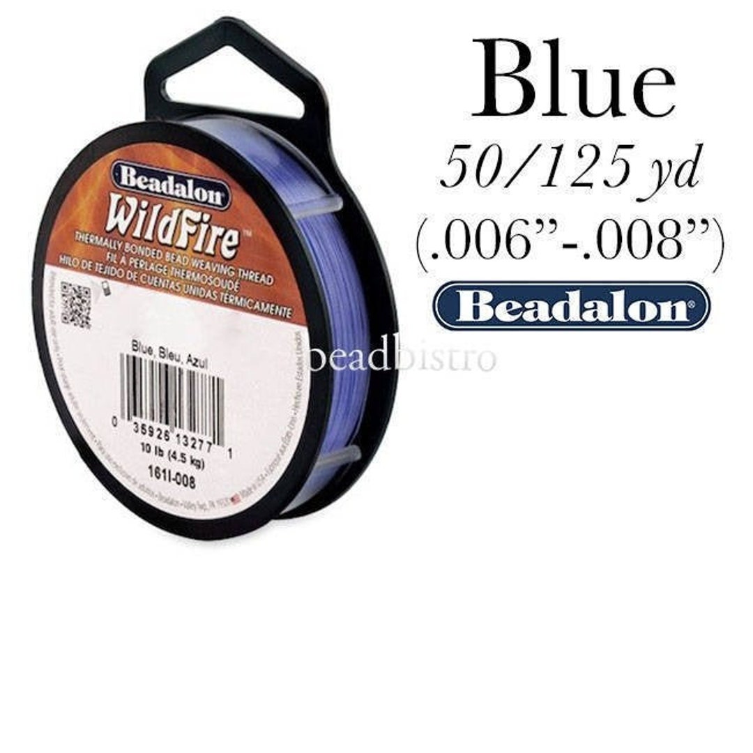 Beadalon Wildfire Blue Beading Thread (.006/.008) 20, 50 & 125 Yard ...