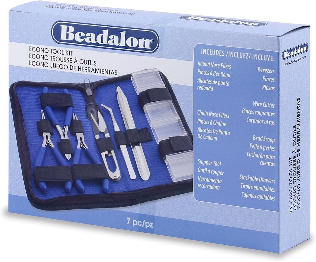 Beadalon Econo 7-piece Tool Kit, With Zip Pouch Clearance Item - Etsy