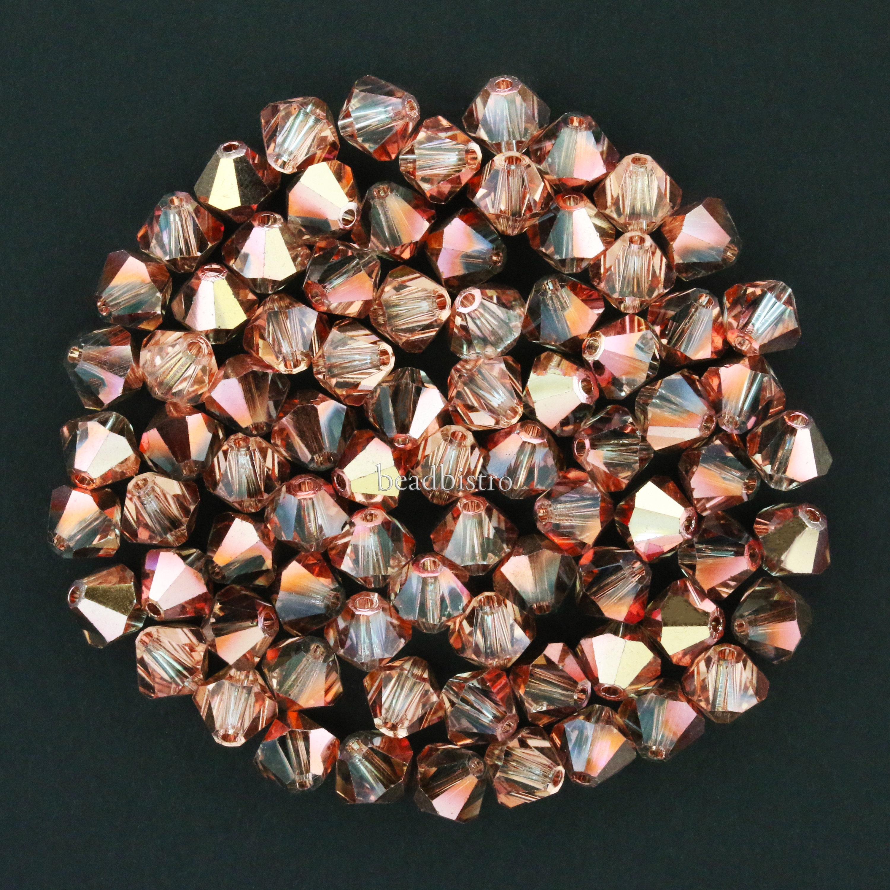 Preciosa Bicones, Capri Gold, 3mm, 4mm, 6mm, Crystal Bicone Beads - Etsy