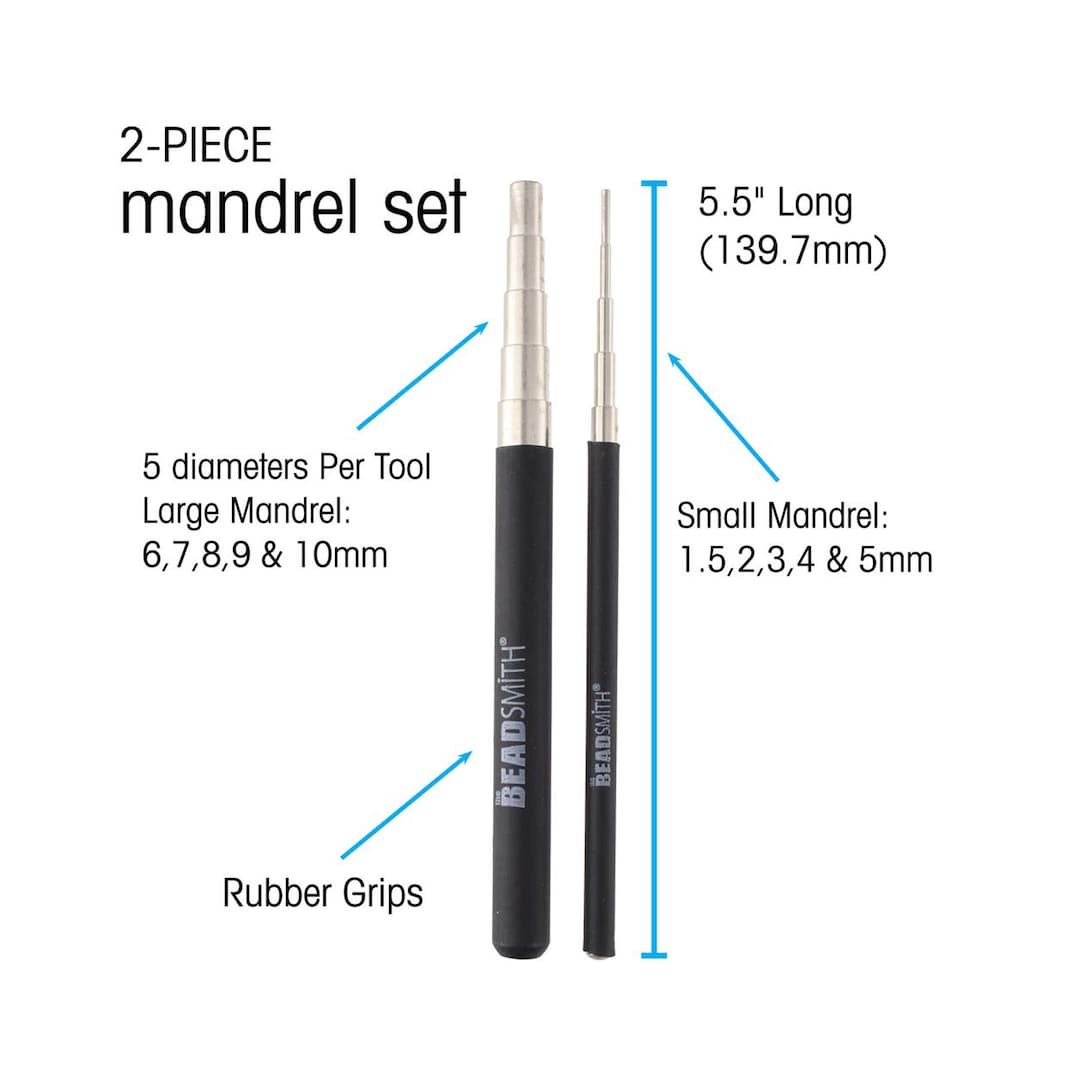 Beadsmith 5 Step Mandrel Craft Wire Tool Set Make Loops Circles Coils ...