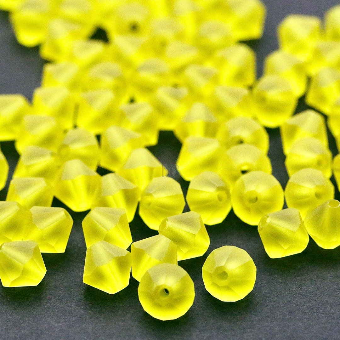 Preciosa Bicones, Citrine Matte, 3mm, 4mm, 6mm, Crystal Bicone Beads - Etsy