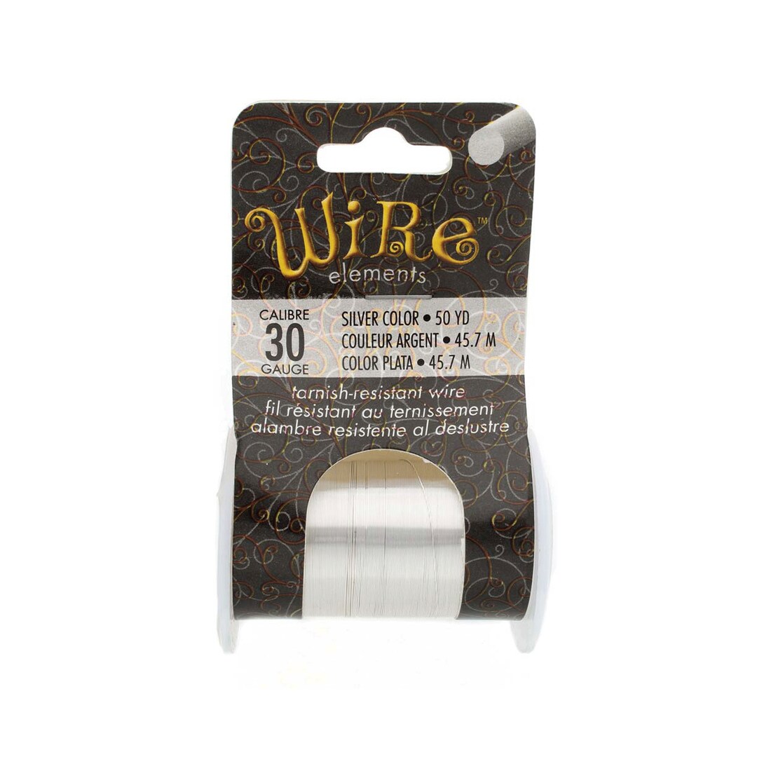 Silver Beadsmith Wire Elements - 30 Gauge Tarnish Resistant Silver ...