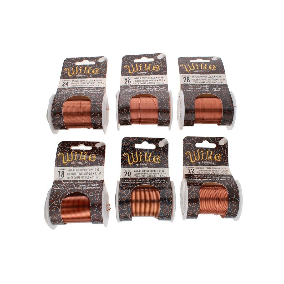 Antique Copper Beadsmith Wire Elements Tarnish Resistant Craft Wire 16 ...