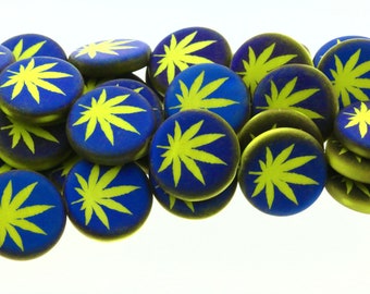 Marijuana Leaf Beads - Etsy