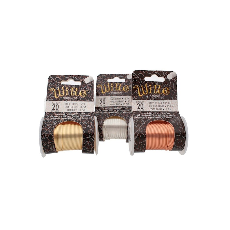 Beadsmith Wire 20 Gauge GOLD, SILVER, COPPER Tarnish Resistant Wire ...