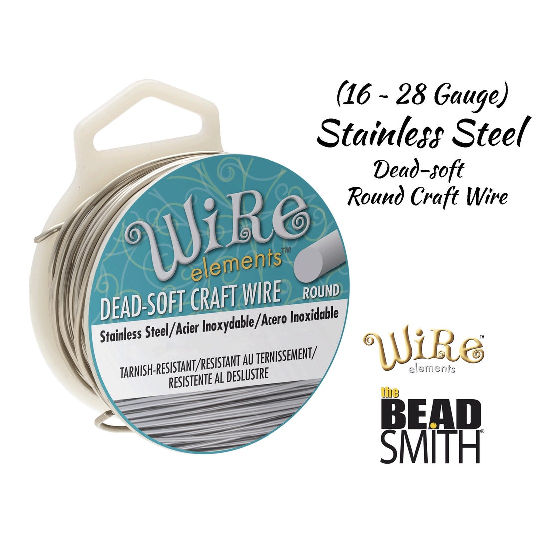 Dead-soft Wire, STAINLESS STEEL Tarnish Resistant Craft Wire (16, 18 ...