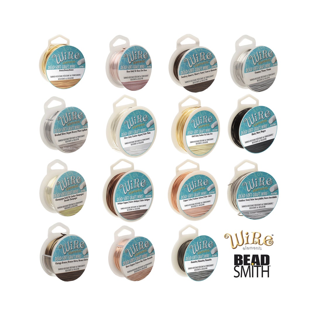 Wire Elements by Beadsmith – Tarnish-resistant Colored Craft Wire ...