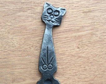 Blacksmith Hand Forged Cat Bottle Opener - Etsy