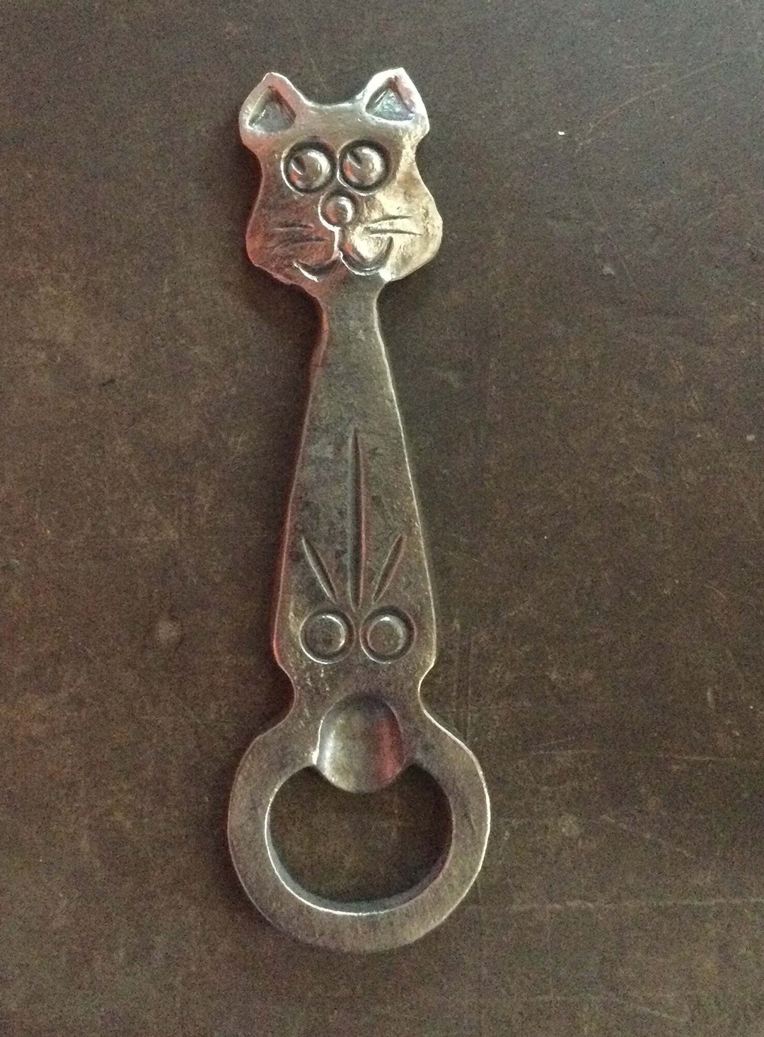 Hand Forged Iron Cat Bottle Opener - Etsy