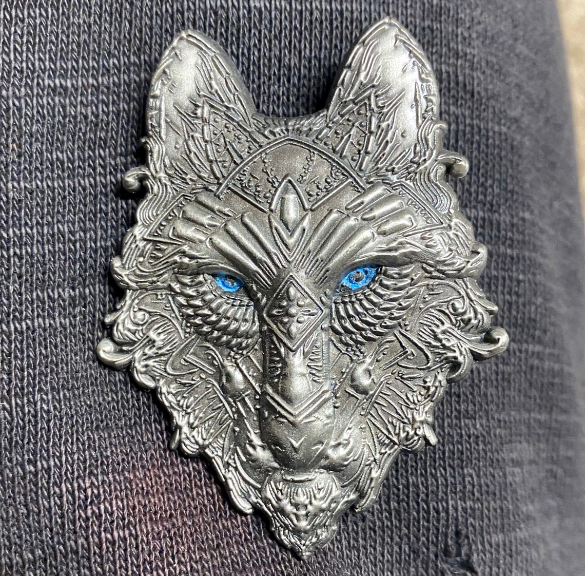 3D Wolf Hat Pin | Etsy