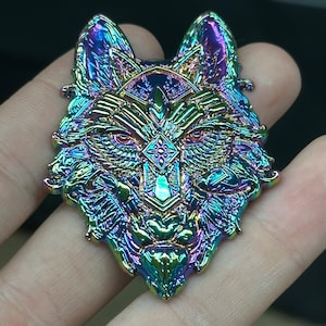 3D Wolf Hat Pin - Etsy
