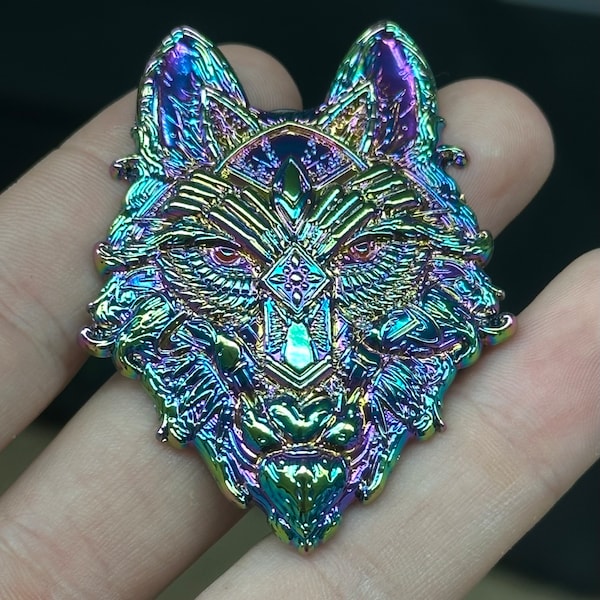 Wolf Pin - Etsy
