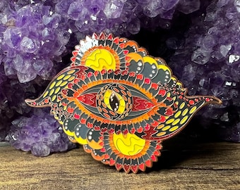 Yin Yang Sun and Moon Rainbow Enamel Pin, Yin Yang Pin, Trippy Pin, Sun ...