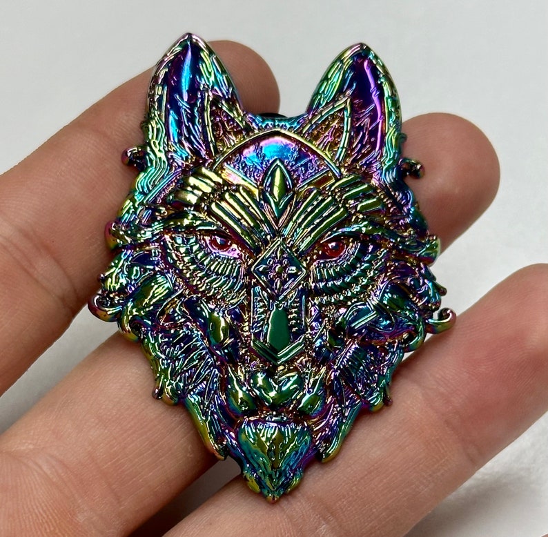 3D Wolf Hat Pin - Etsy