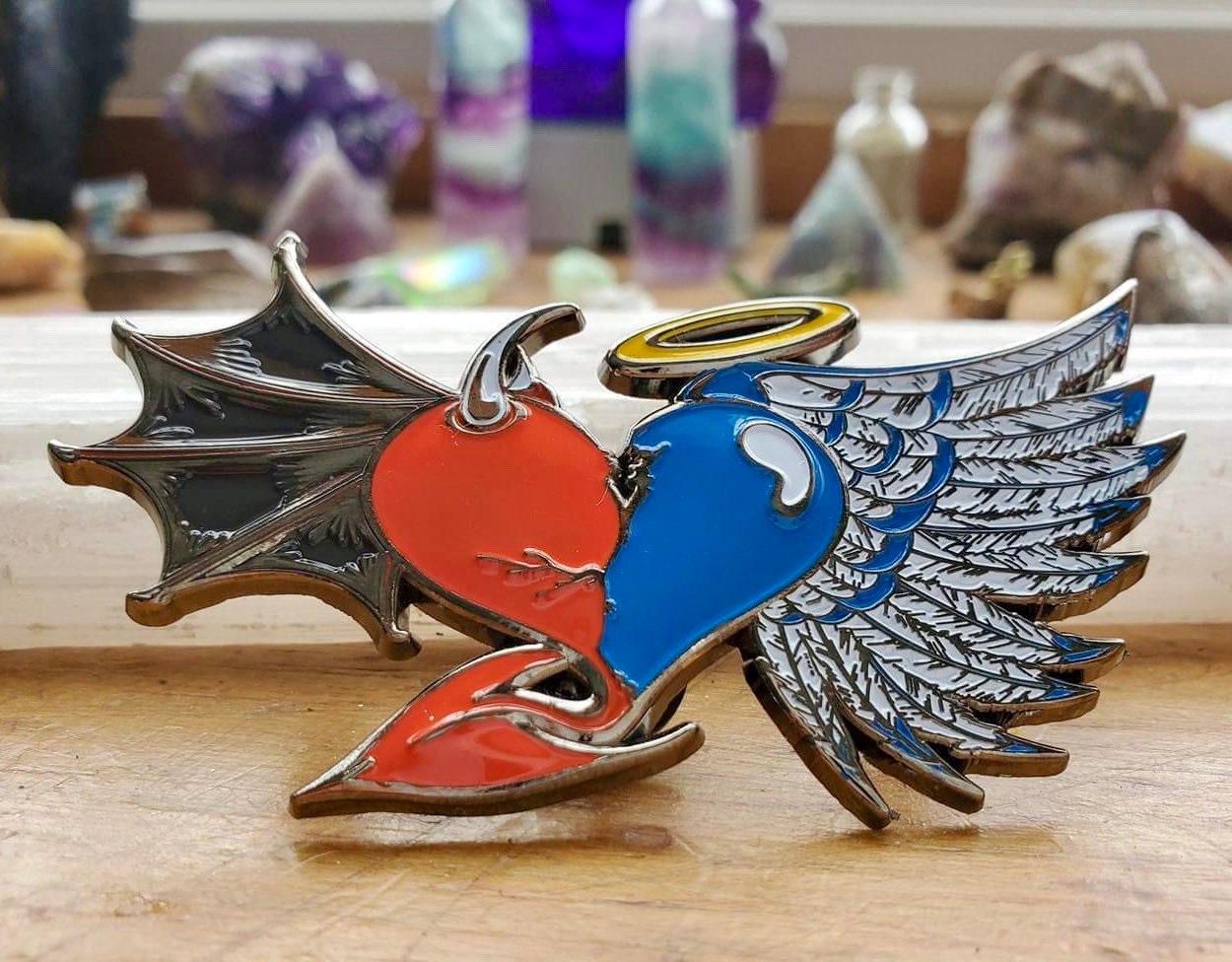 Good & Evil Hat Pins - Etsy