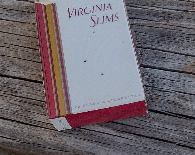 Vintage Virginia Slims in Leather Case - Etsy