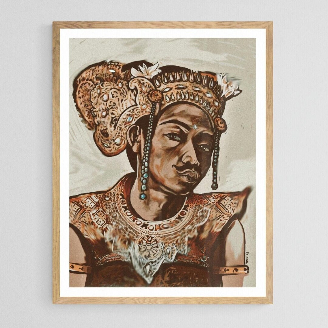 Balinese Culture | Digital Painting | Print Art | Minimalist Decor - Etsy