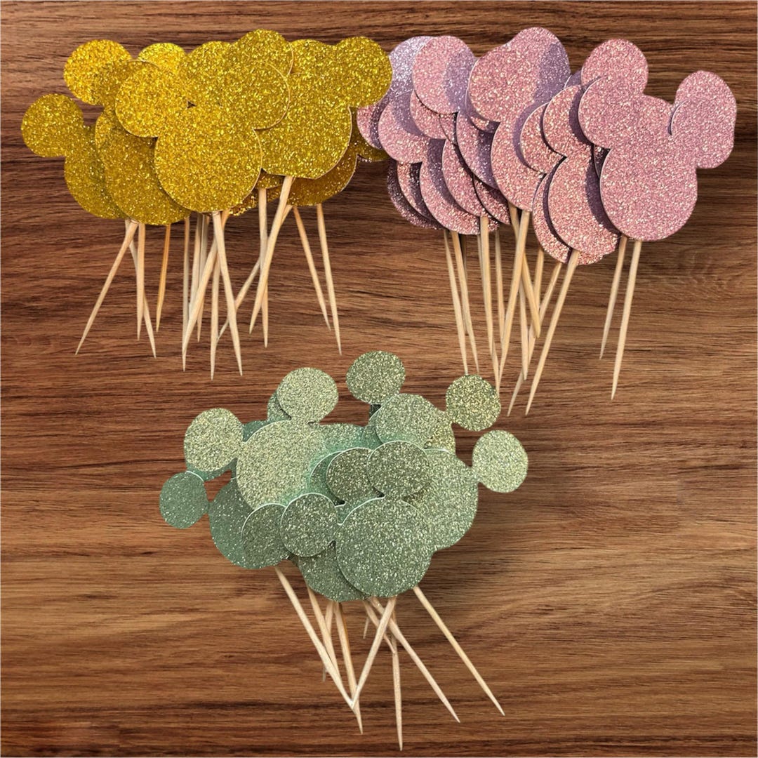 Mickey Mouse Cupcake Toppers - Etsy