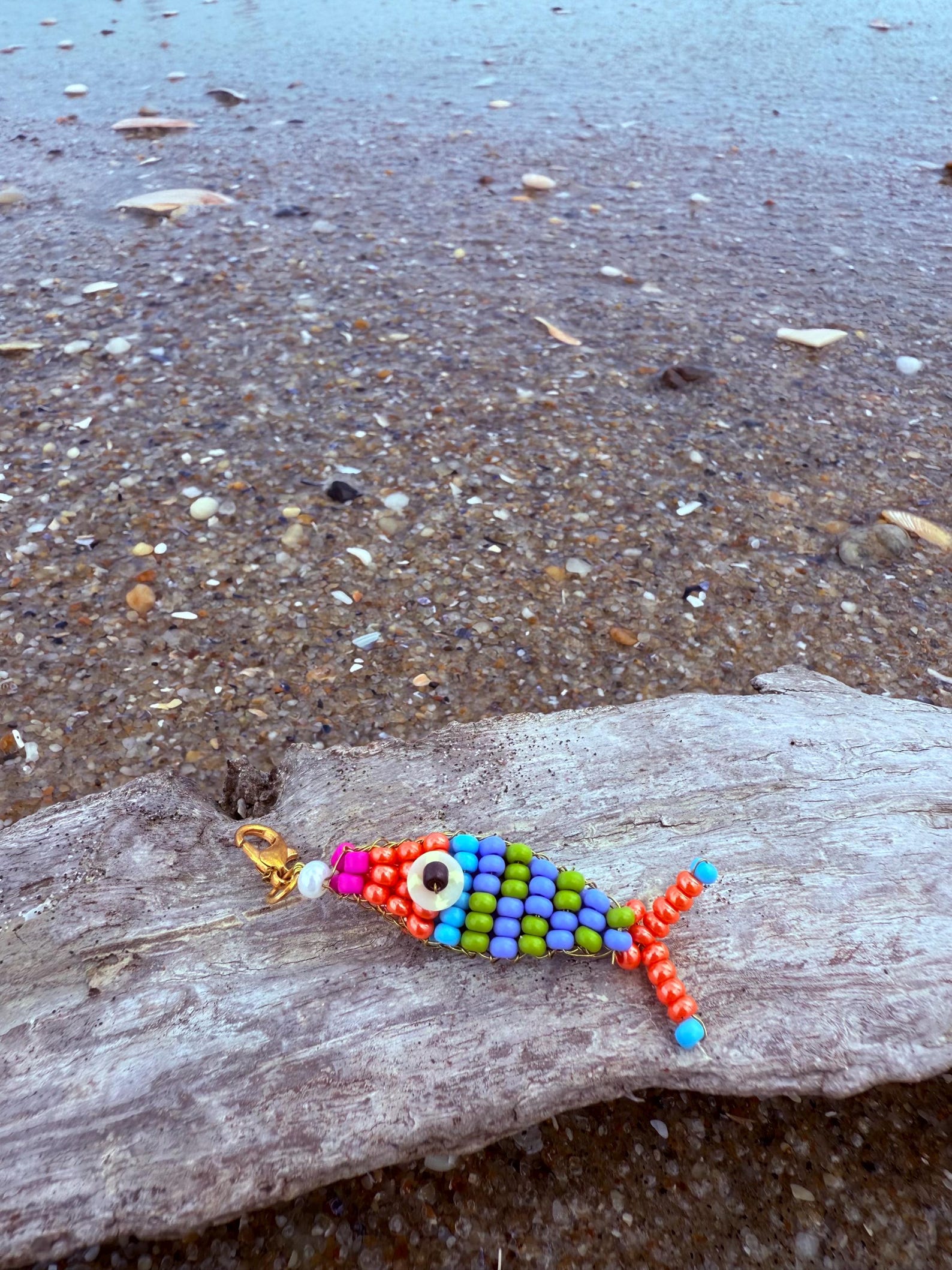 Beaded Sardine Keychain - Etsy
