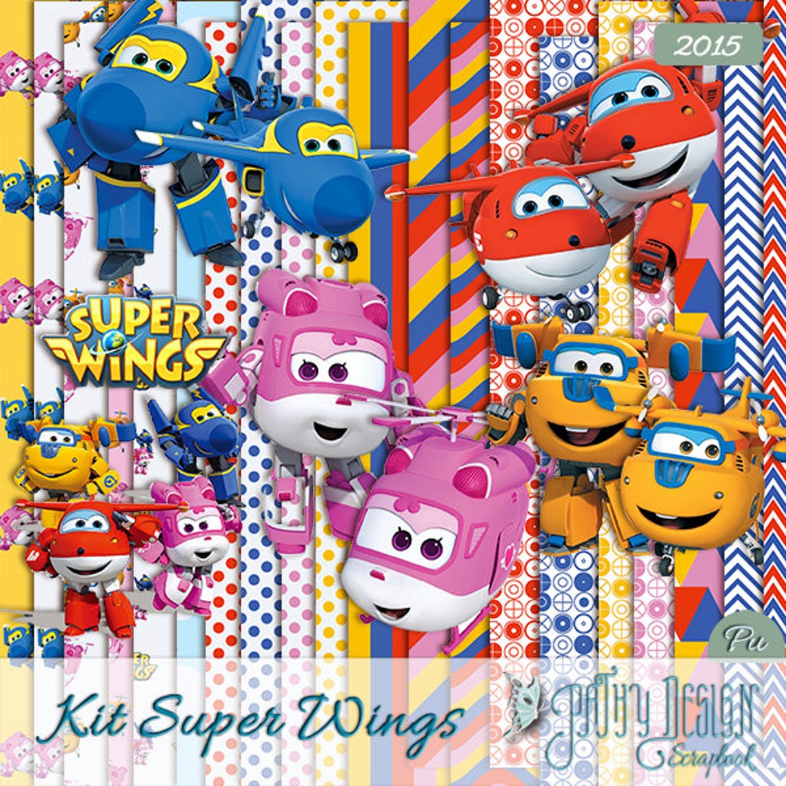 Kit Scrapbook Super Wings - Etsy