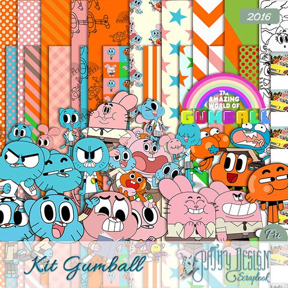 Kit Scrapbook Digital Gumball | Etsy
