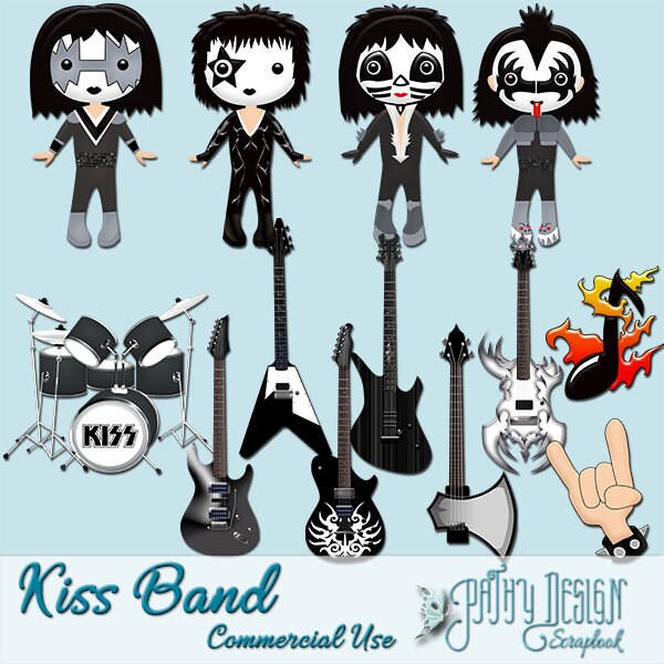 Kiss Band Svg - Etsy