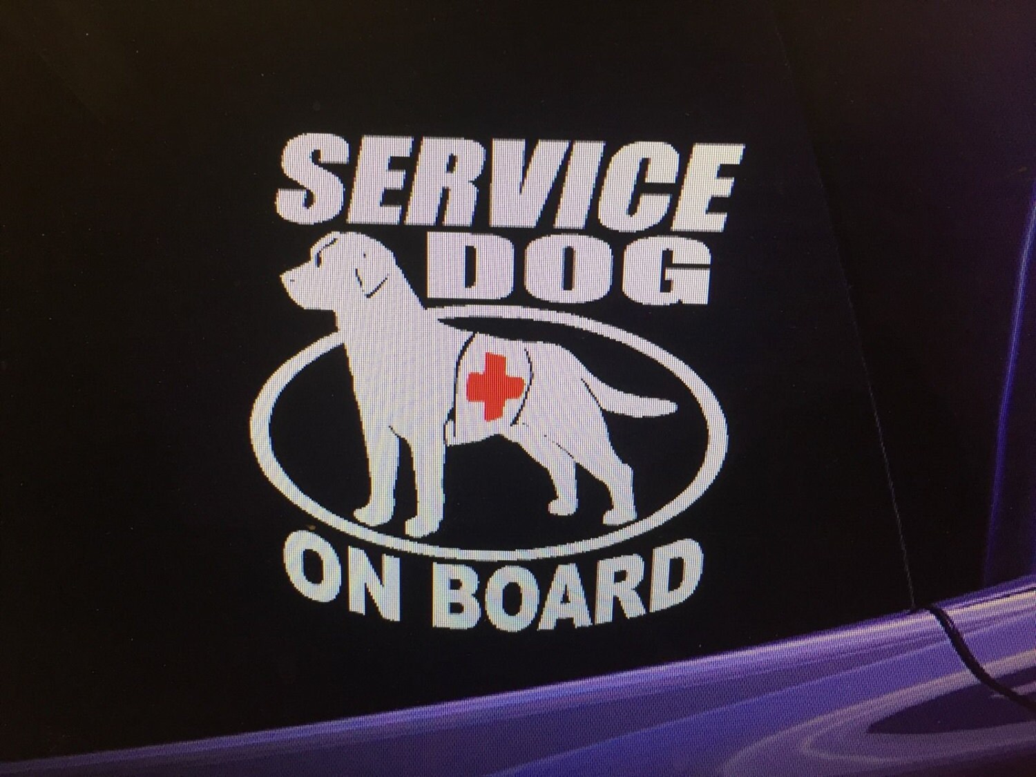 SERVICE DOG on BOARD- Dog Sticker- Aid Dog- Disability Dog- Alert Dog ...