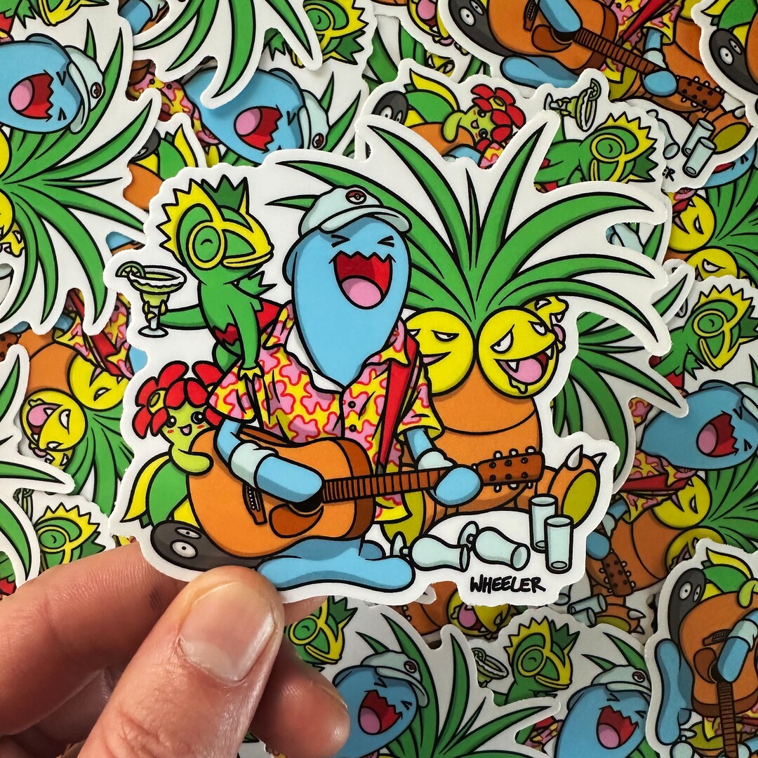 Jimmy Wobbuffet Vinyl Sticker - Waterproof - Etsy